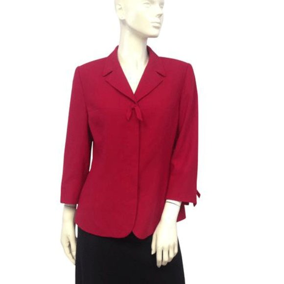 Kasper A.S.L. | Other | Kasper Asl 7s Blazer Red | Poshmark